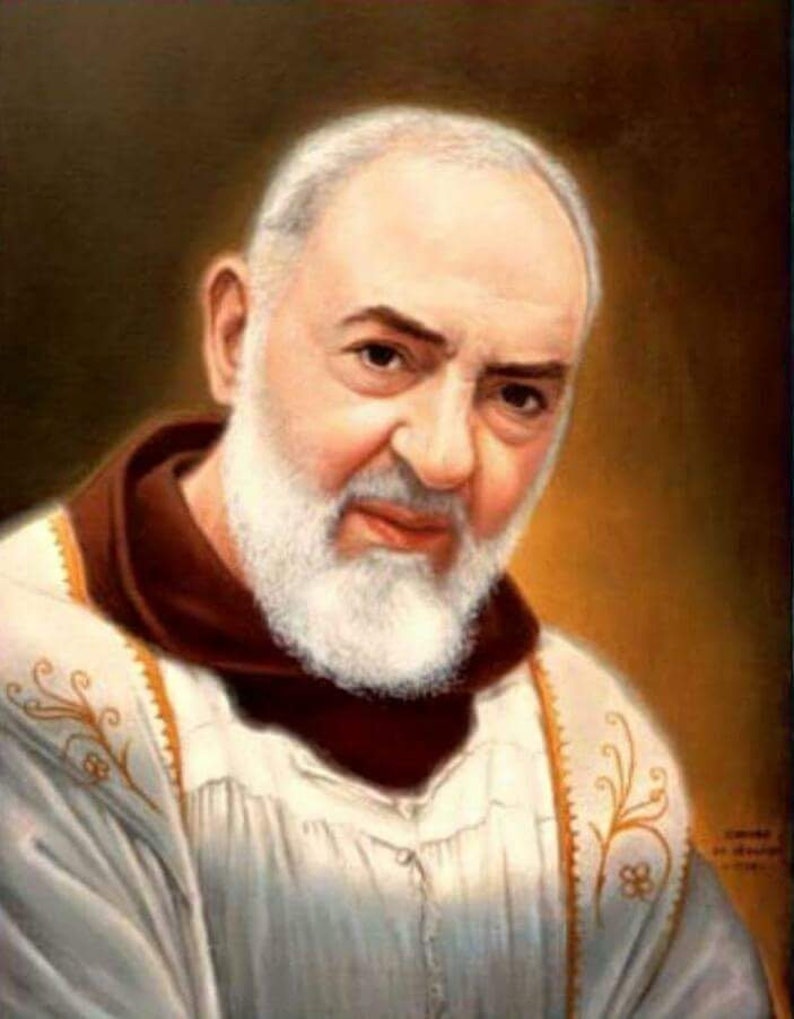 Padre Pio V5 Poster Print Art Home Wall Decor Catholic Painting - Etsy