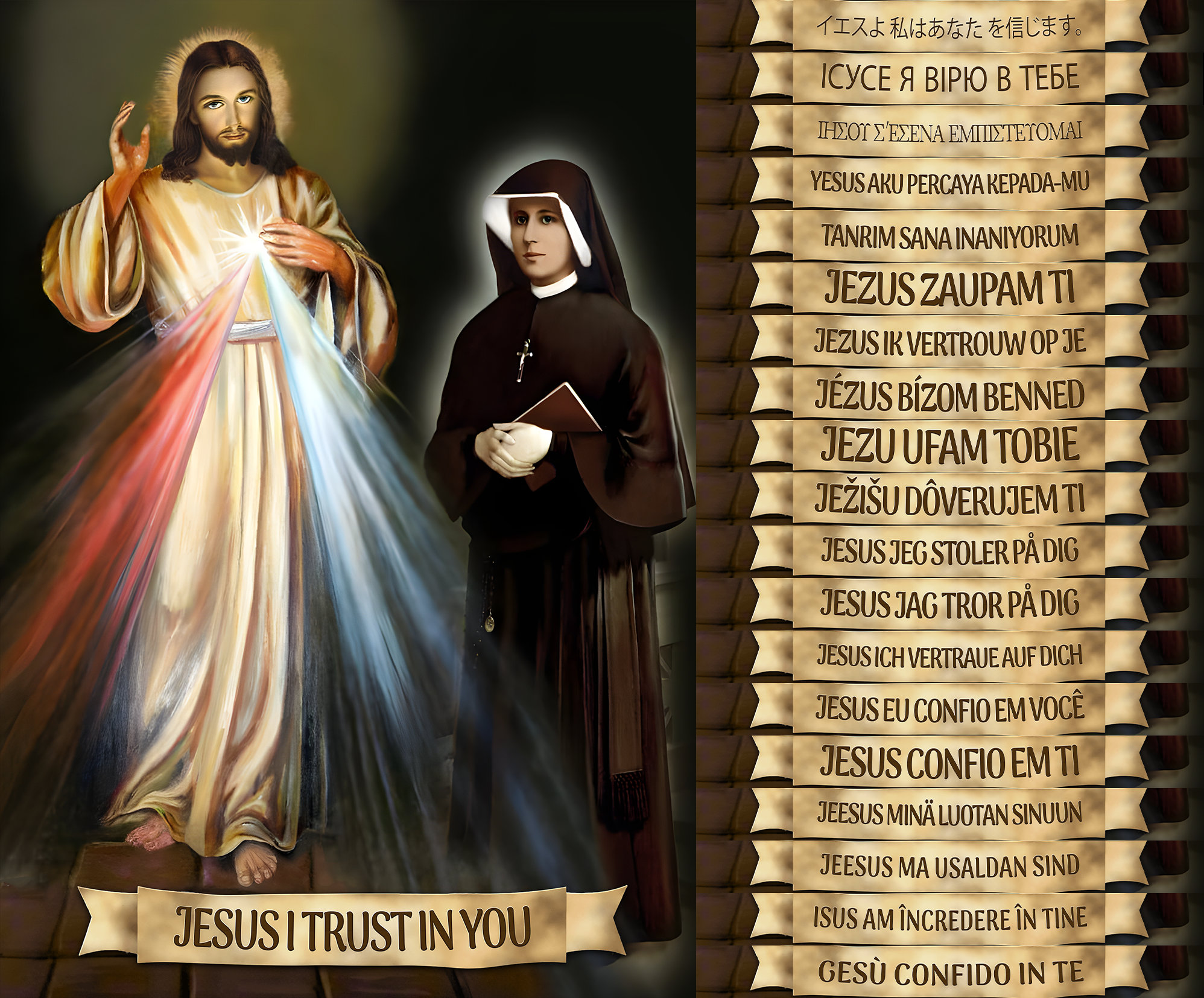 Jesus I Trust in You V10 Divine Mercy Image Jesus I Trust in Thee 22 ...