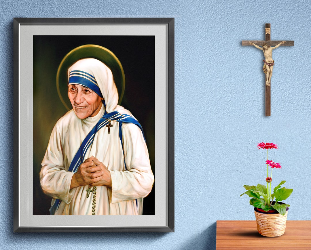 Saint Teresa of Calcutta, Mother Teresa, Mary Teresa Bojaxhiu V3 Poster Print Art Home Wall ...