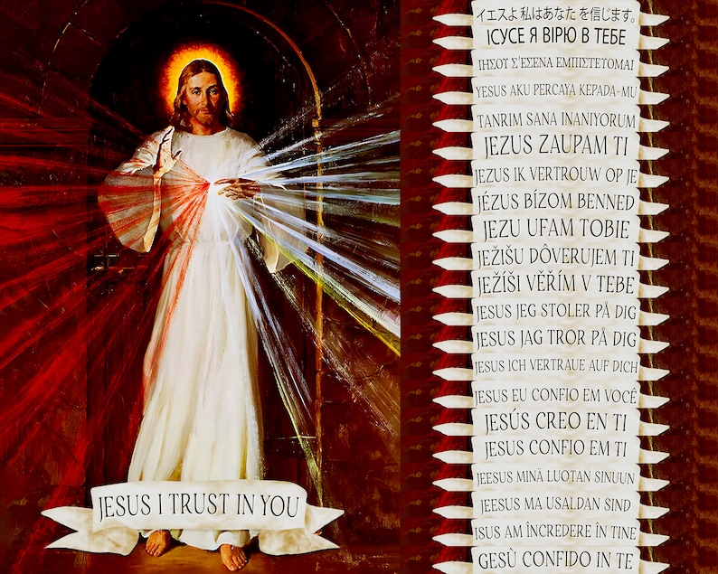 Jesus I Trust in You V4 Divine Mercy Image Jesus I Trust in Thee 22 ...