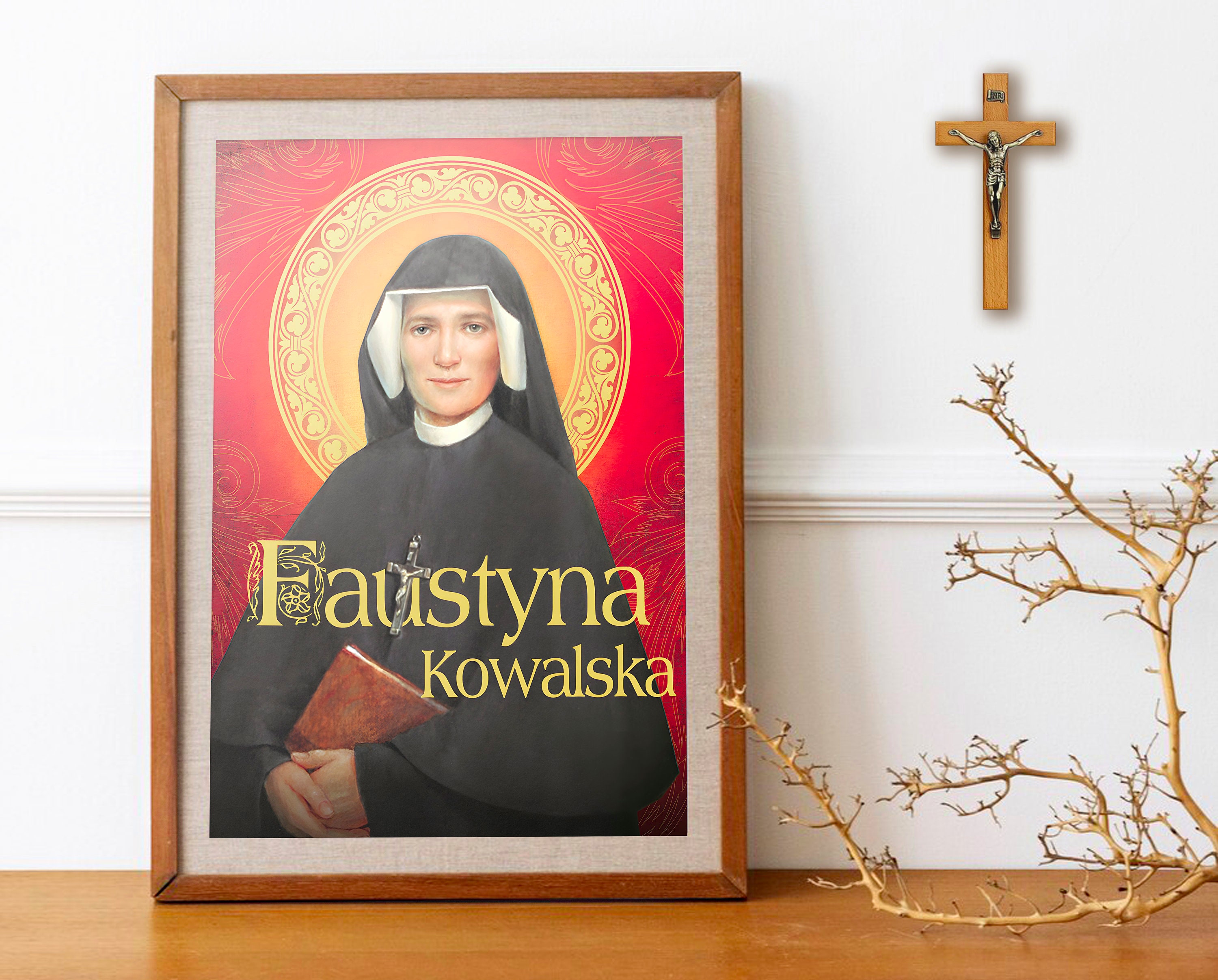 Maria Faustyna Kowalska of the Blessed Sacrament V13 Poster Print Art ...