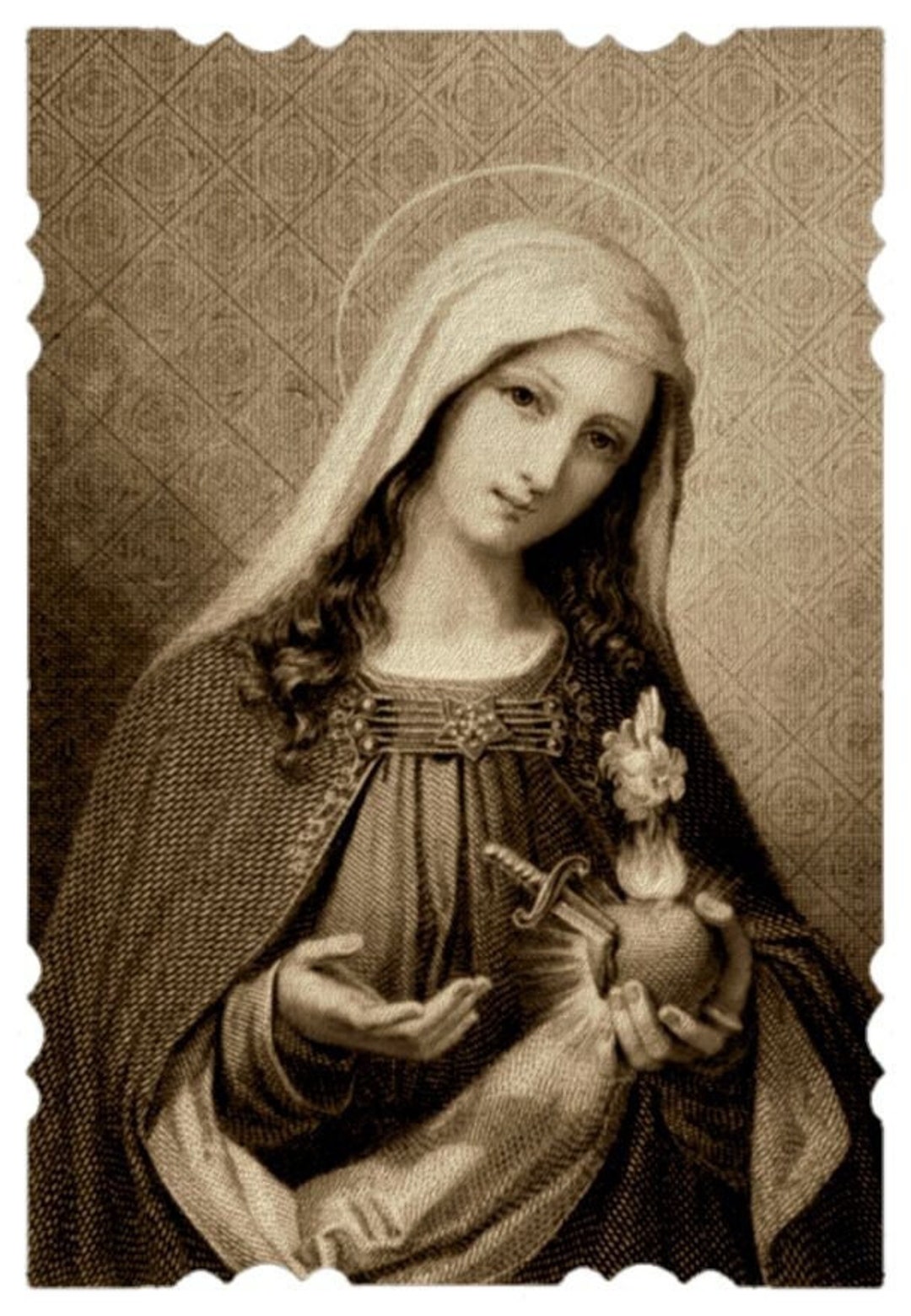 Our Lady of Sorrow V43 Poster Print Art Home Wall Decor Catholic ...