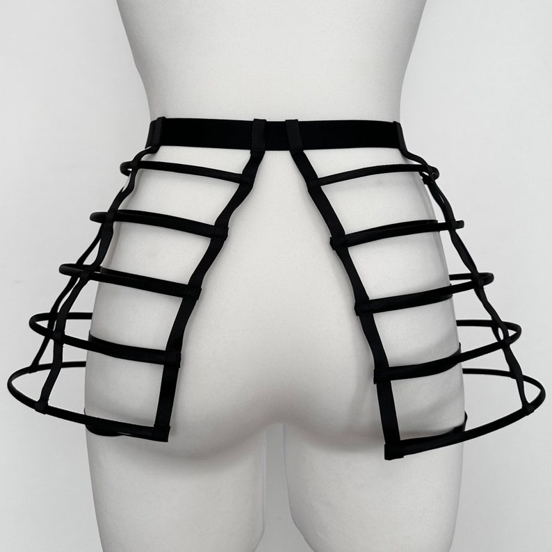 Cage Skirt Cage Crinoline Hoop Skirt Cage Belt Rave Accessories Burlesque Panier - Etsy