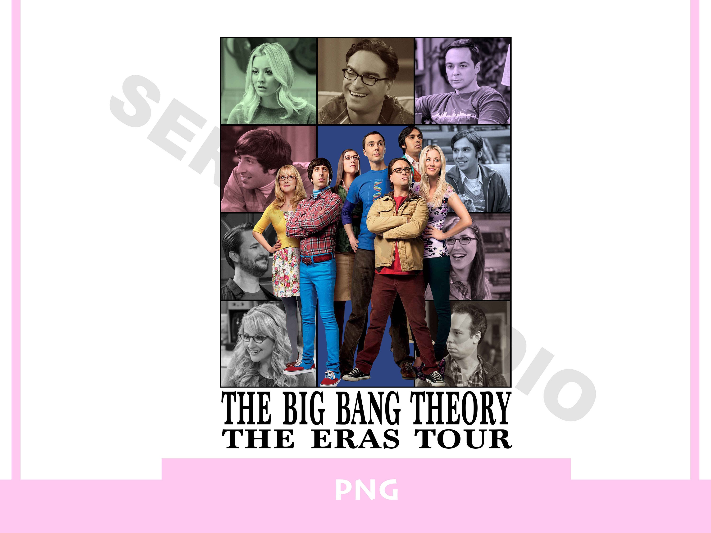 The Big Bang Theory Movie PNG Print T-shirt the Big Bang - Etsy
