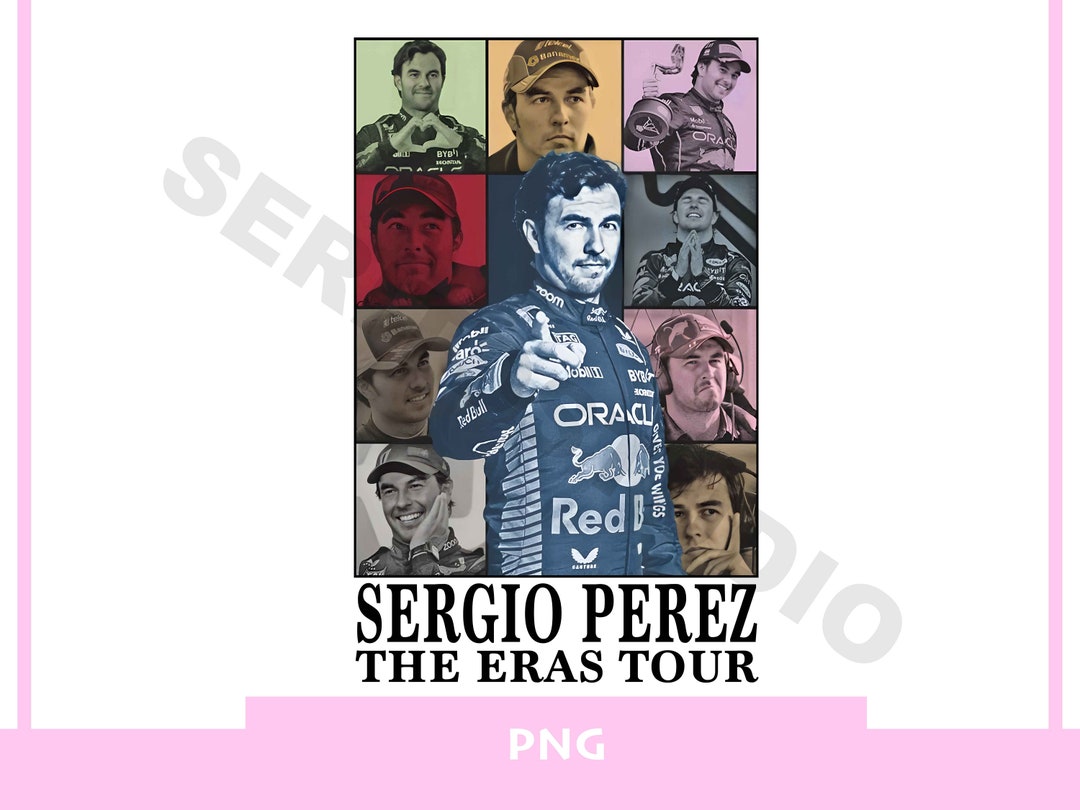 Sergio Perez PNG imprimir el tour de las eras png Sergio Perez merch ...