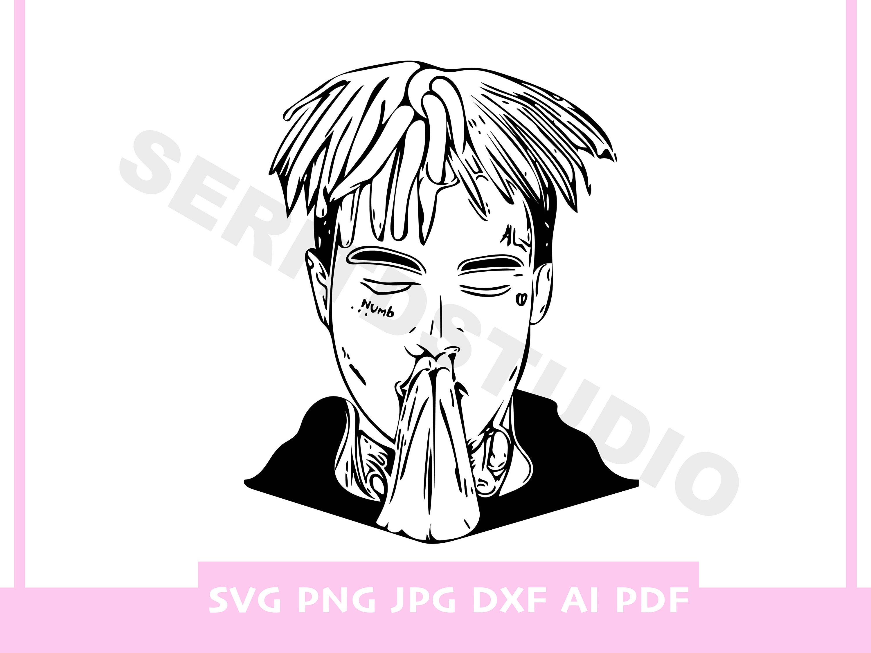 1 Xxxtentacion Face Rapper Printable Cricut Iron on Transfer Shirt T ...