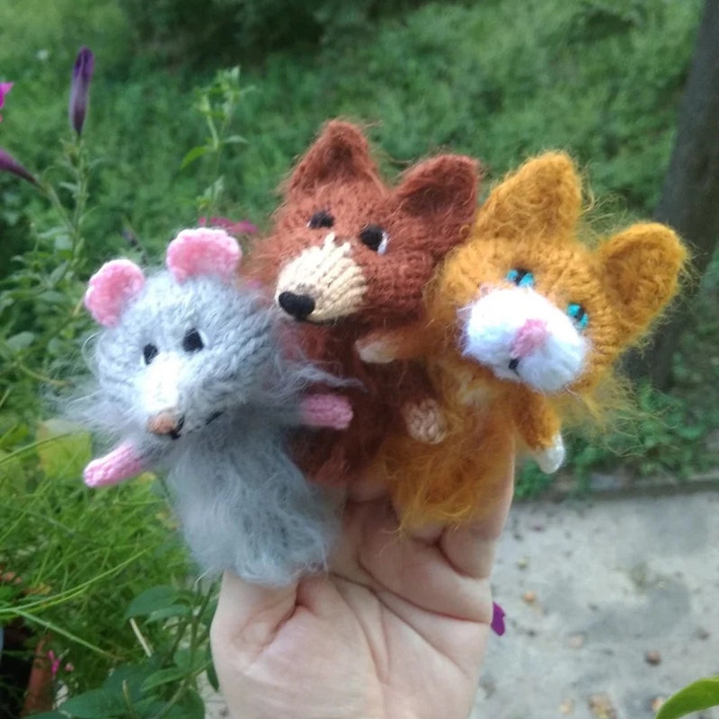 Mice Finger Puppets - Etsy
