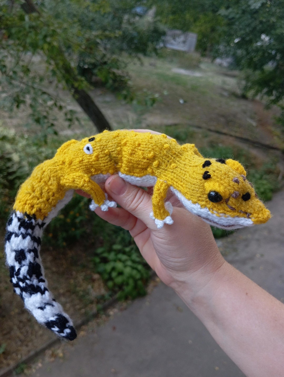 Soft Gecko Plush Toy, Stuffed Lizard Plushie, Amigurumi Gecko Toy, Cute ...