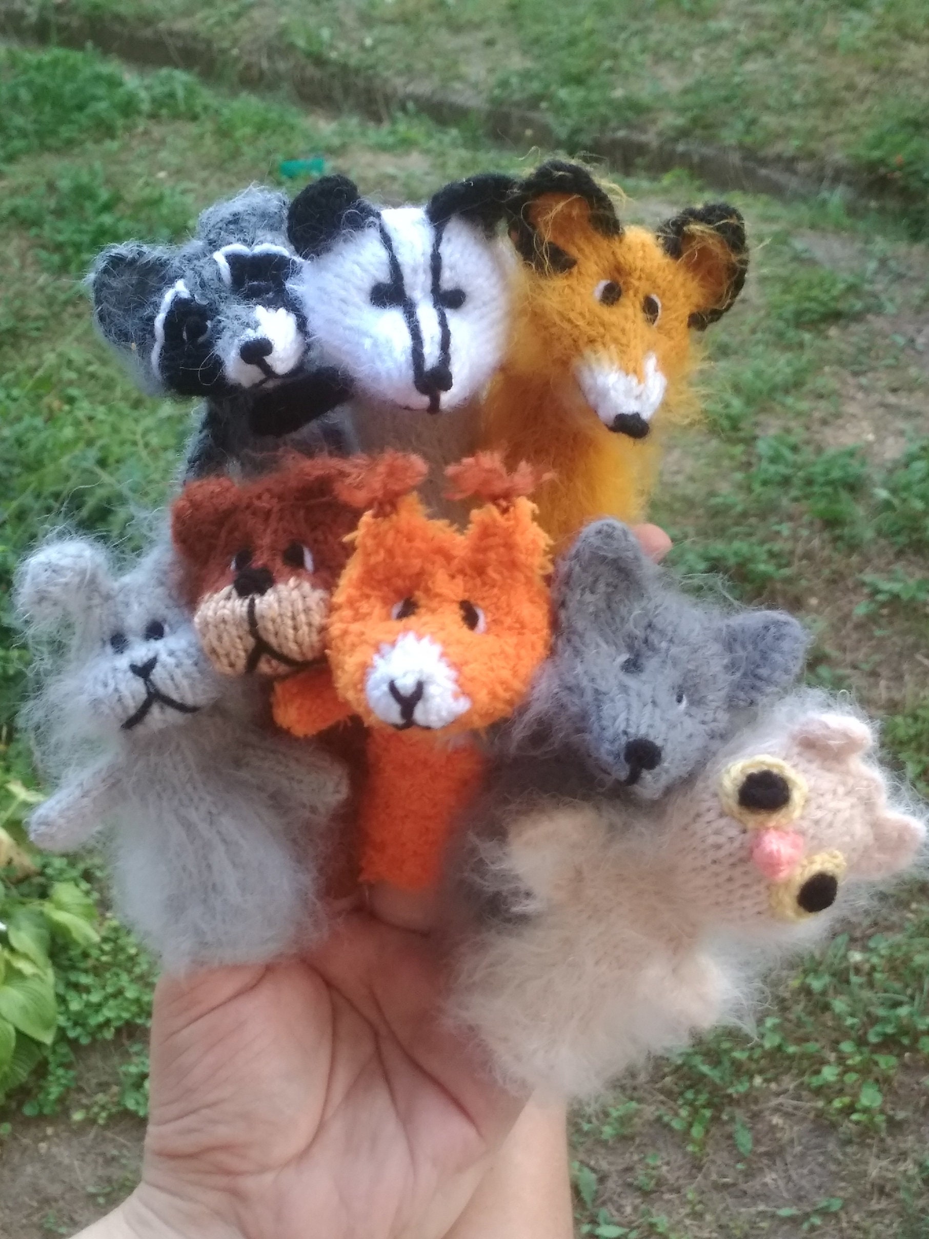 Finger Puppets Animals Finger Puppets for Kids Crochet - Etsy