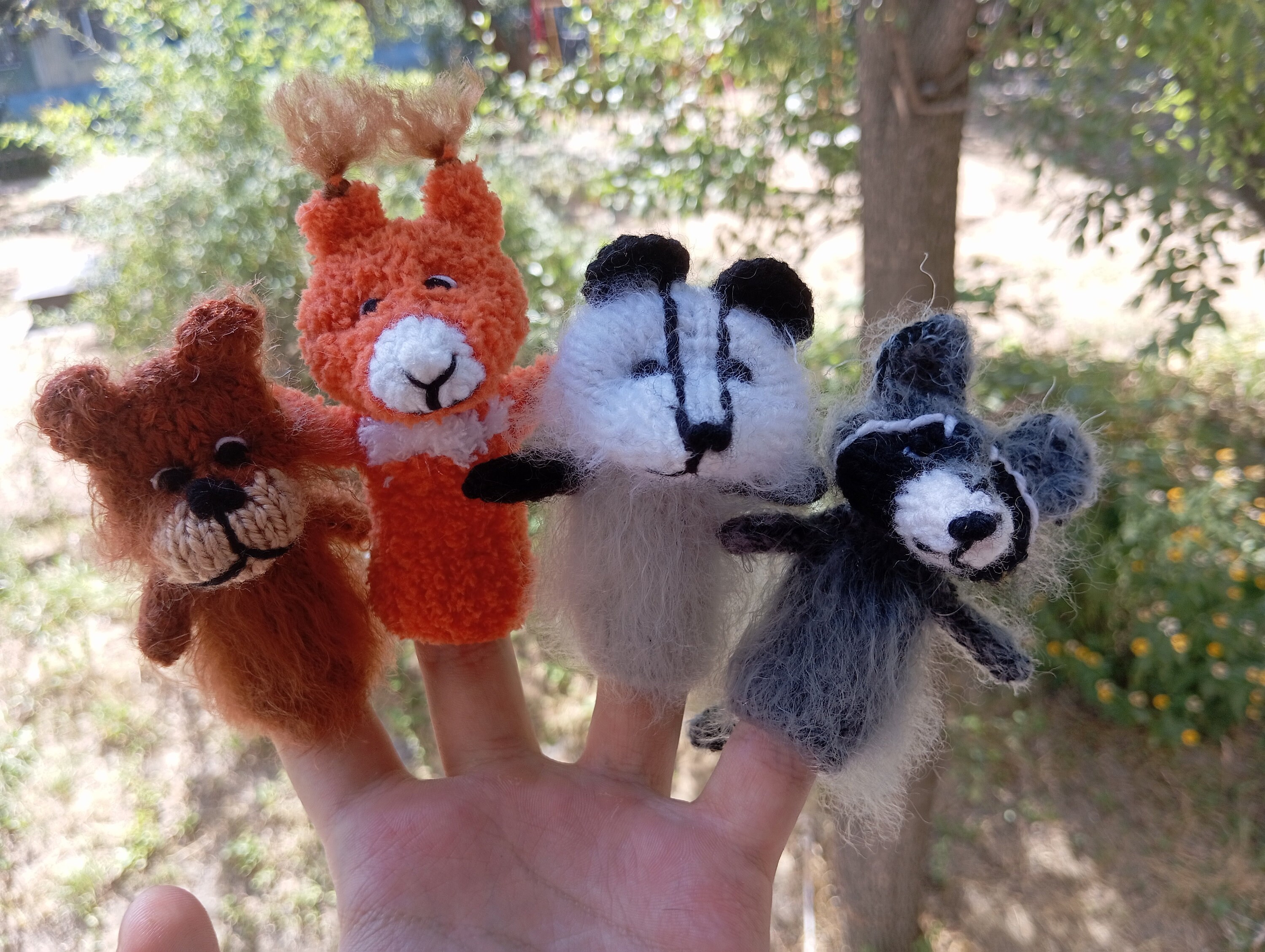 Finger Puppets Animals, Finger Puppets for Kids, Crochet Puppets ...