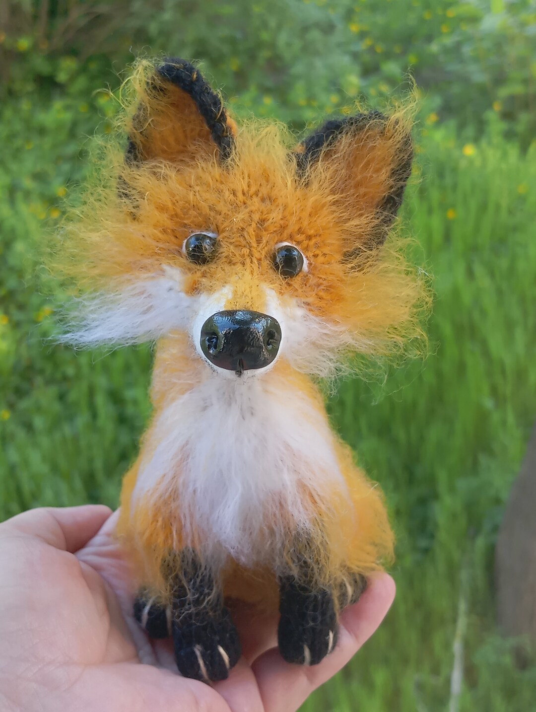 Little Fox Plushie, Stuffed Amigurumi Fox, Soft Fox Toy, Animals Funny ...