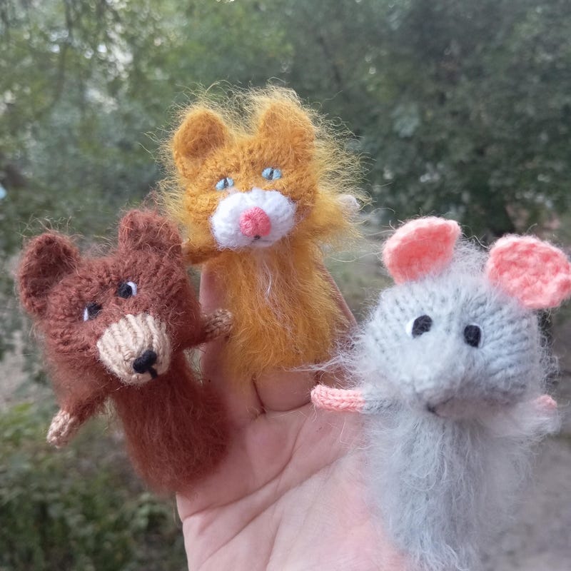 Mice Finger Puppets - Etsy