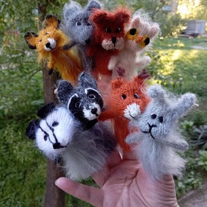 Finger Puppets Animals, Finger Puppets, Crochet Puppets, Puppets Forest ...