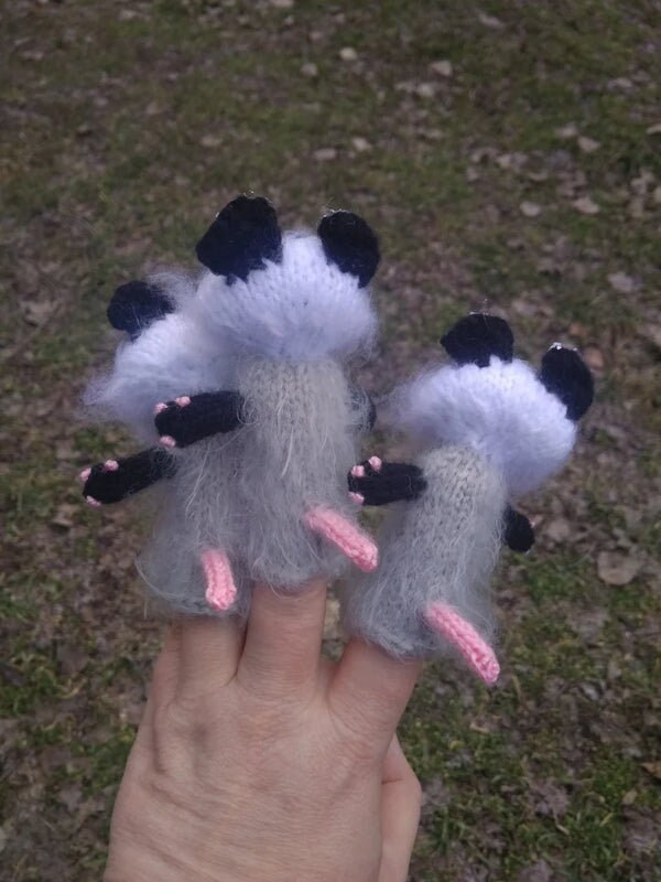 Possums Finger Puppets, Woodland Animals Toys, Quiet Toys, Crochet ...