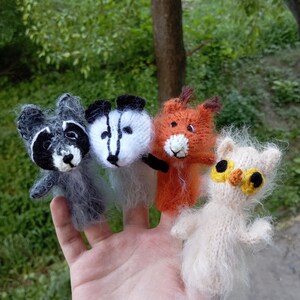 Finger Puppets Animals, Finger Puppets, Crochet Puppets, Puppets Forest ...