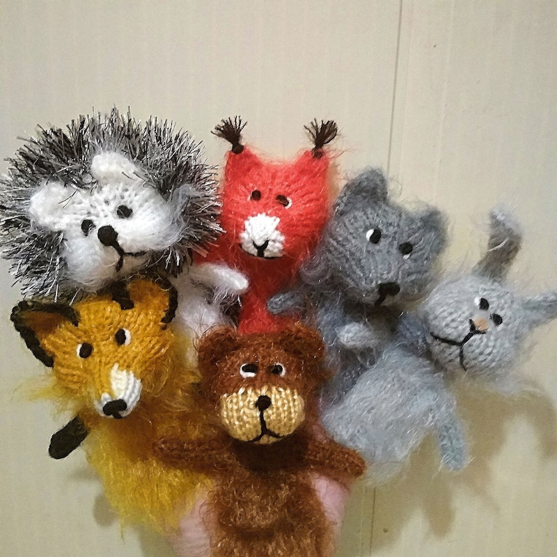 Finger Puppet Set - Etsy