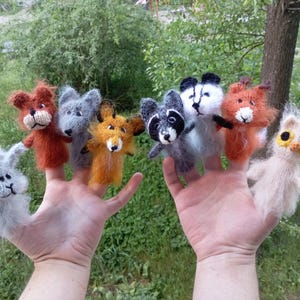 Finger Puppets Animals, Finger Puppets, Crochet Puppets, Puppets Forest ...