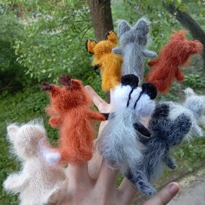 Finger Puppets Animals, Finger Puppets, Crochet Puppets, Puppets Forest ...