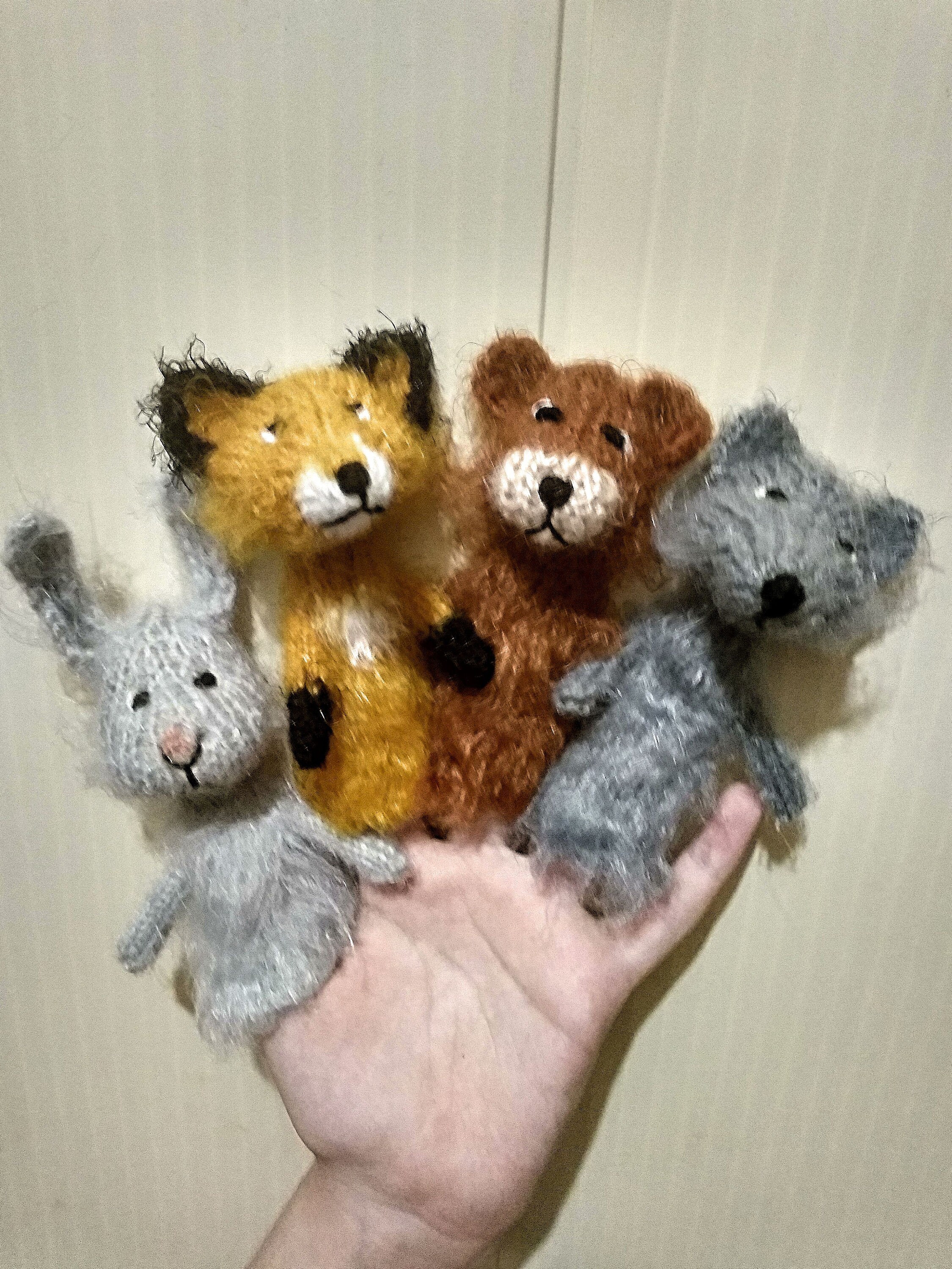 Finger Puppets Animals Finger Puppets for Kids Crochet - Etsy