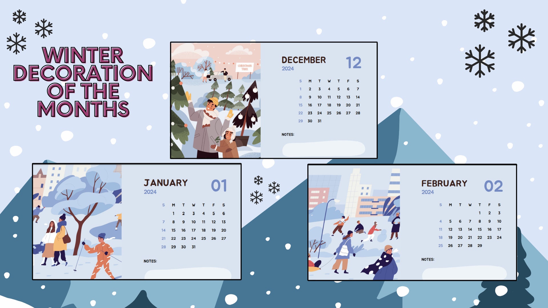 Four Seasons Calendar: Your Path to Renewal Every Season 2024 - Etsy