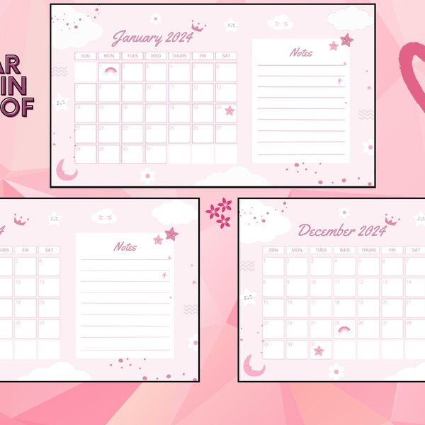 Barbie Calendar 2024 - Etsy