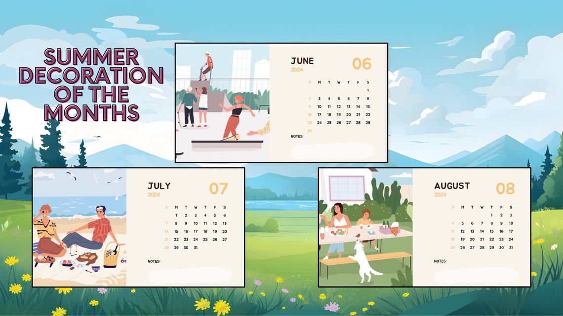 Four Seasons Calendar: Your Path to Renewal Every Season 2024 - Etsy