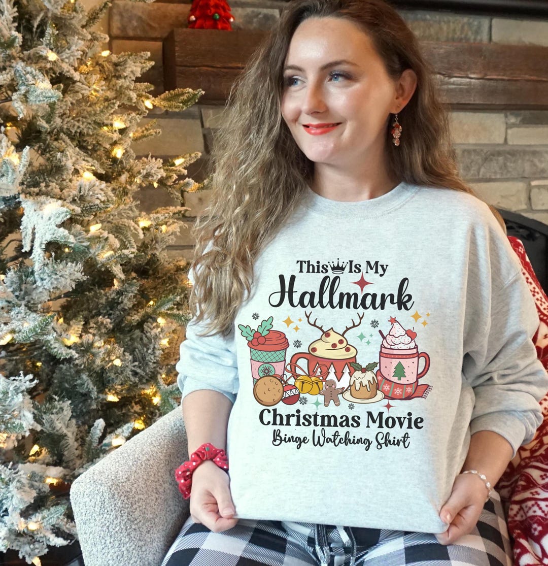 Hallmark Christmas Movie Binge-watching Shirt - Perfect for Hallmark ...