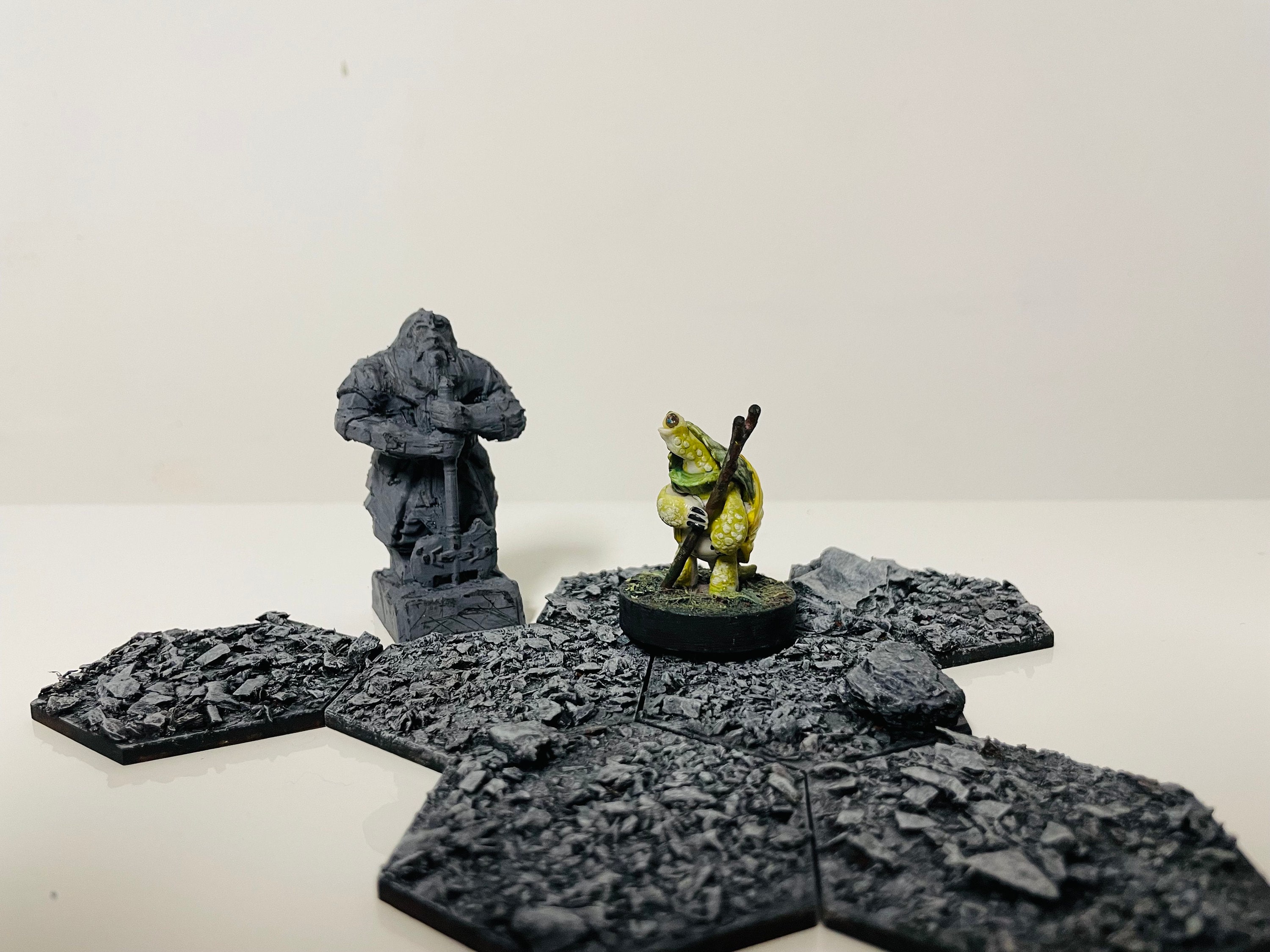 Old Dwarven Statue Dnd Dungeons and Dragons Fantasy Terrain Tabletop ...