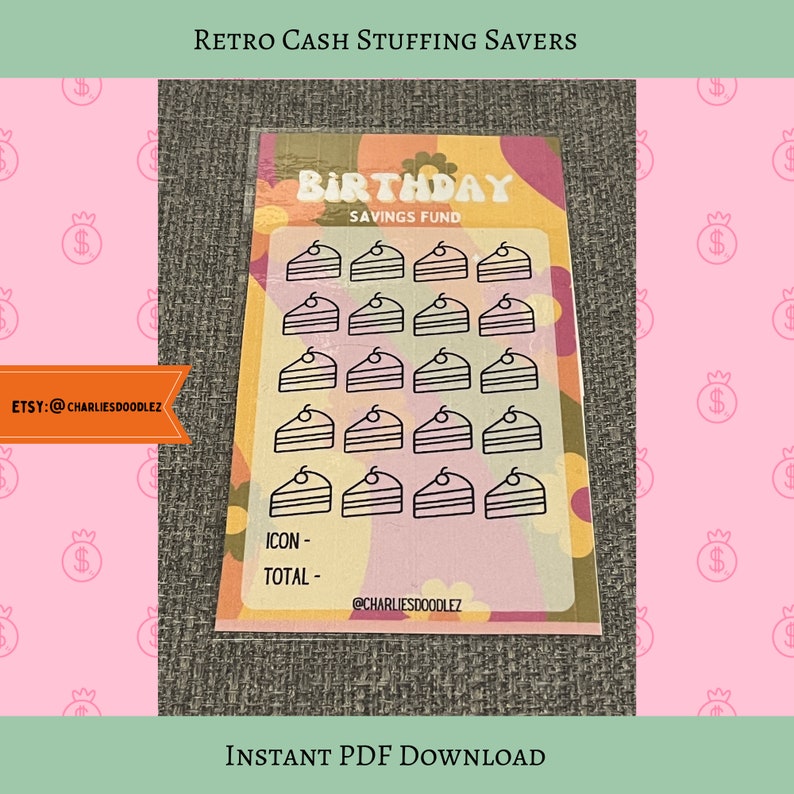 Digital Printable Savings Trackers Christmas, Car, Summer Holiday ...