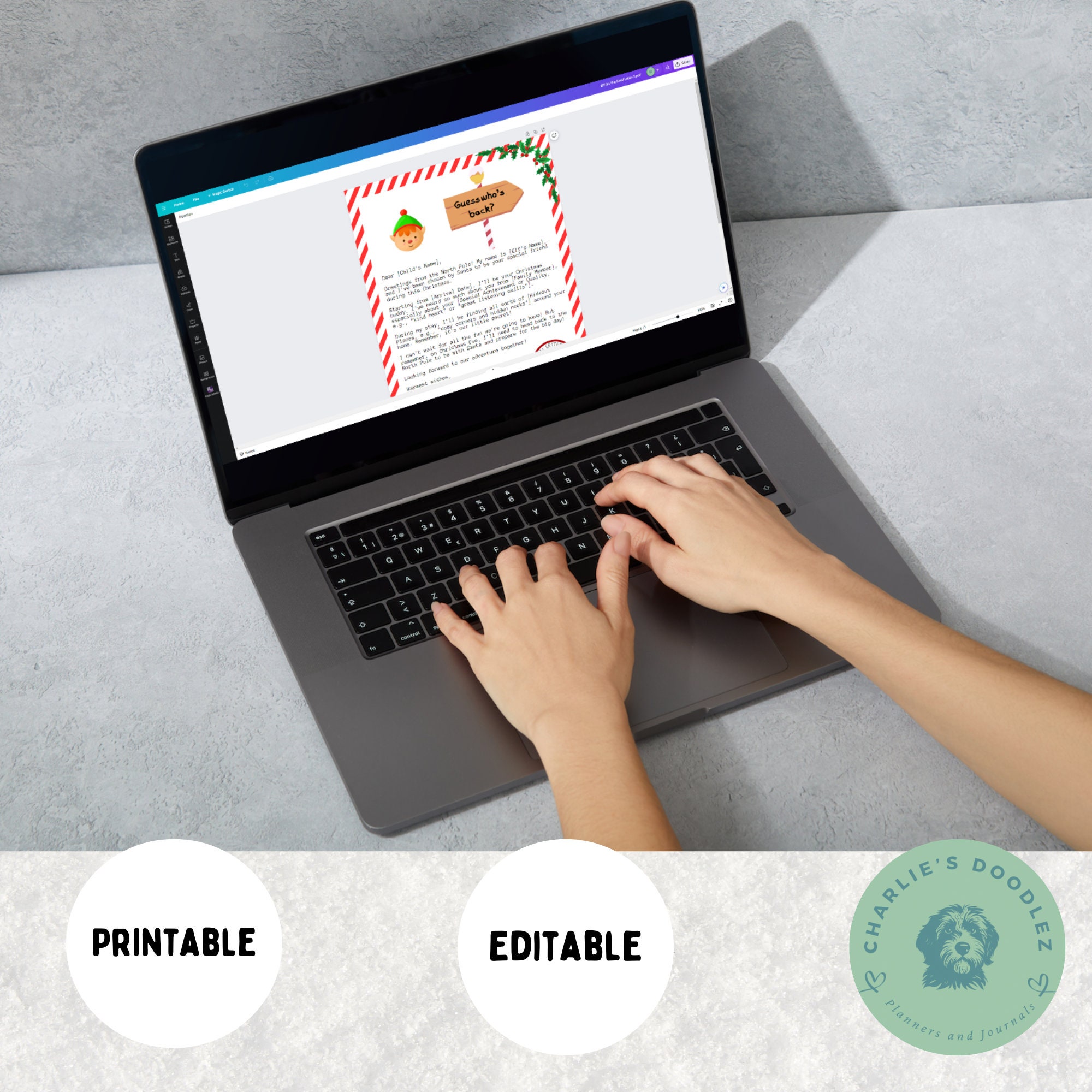 EDITABLE Elf Letter, Elf Welcome Letter, Elf Arrival Letter, Christmas ...