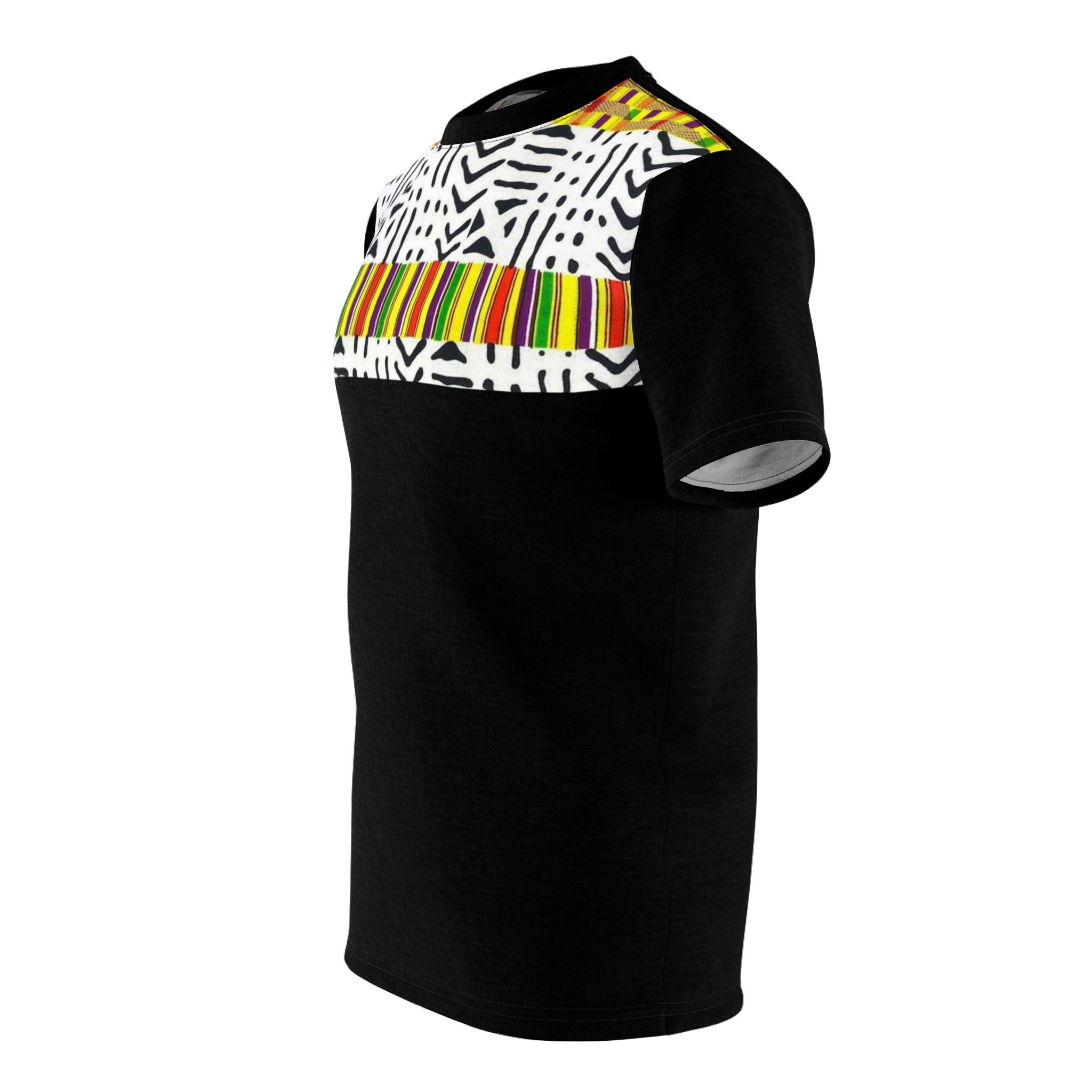 African Print T-shirt Bogolan Fabric Print Kente Shirt - Etsy