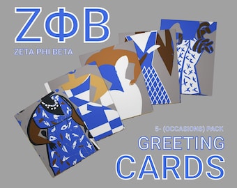 Happy Zetaversary Card, Zeta Phi Beta Inspired Greeting Card, Finer ...