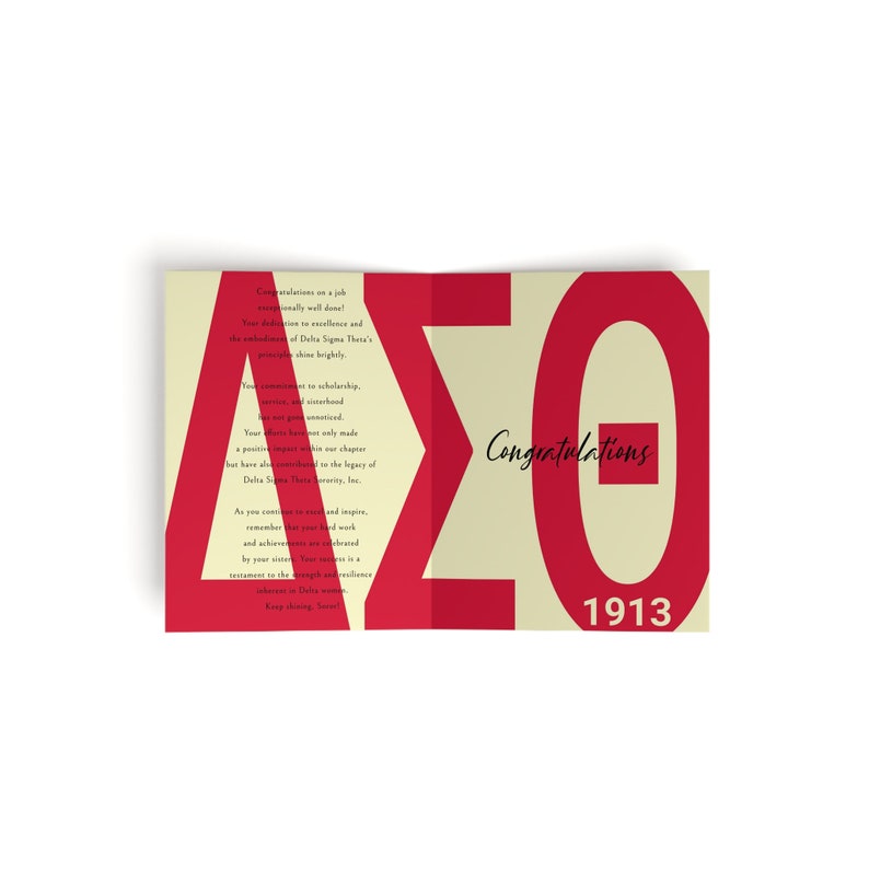 Delta Sigma Theta Greeting Cards Sisterhood Cards DST Cards Delta ...