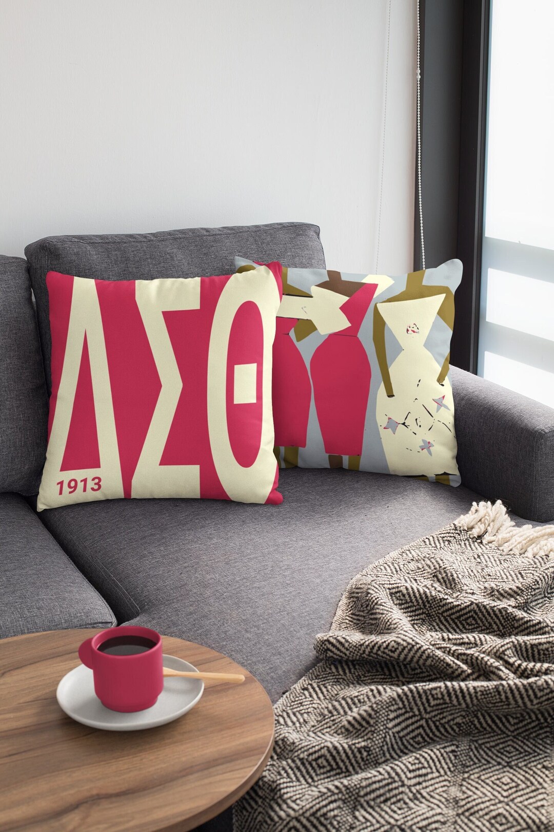 Delta Sigma Theta Pillow DST 1913 Delta Paraphernalia Founders Day ...