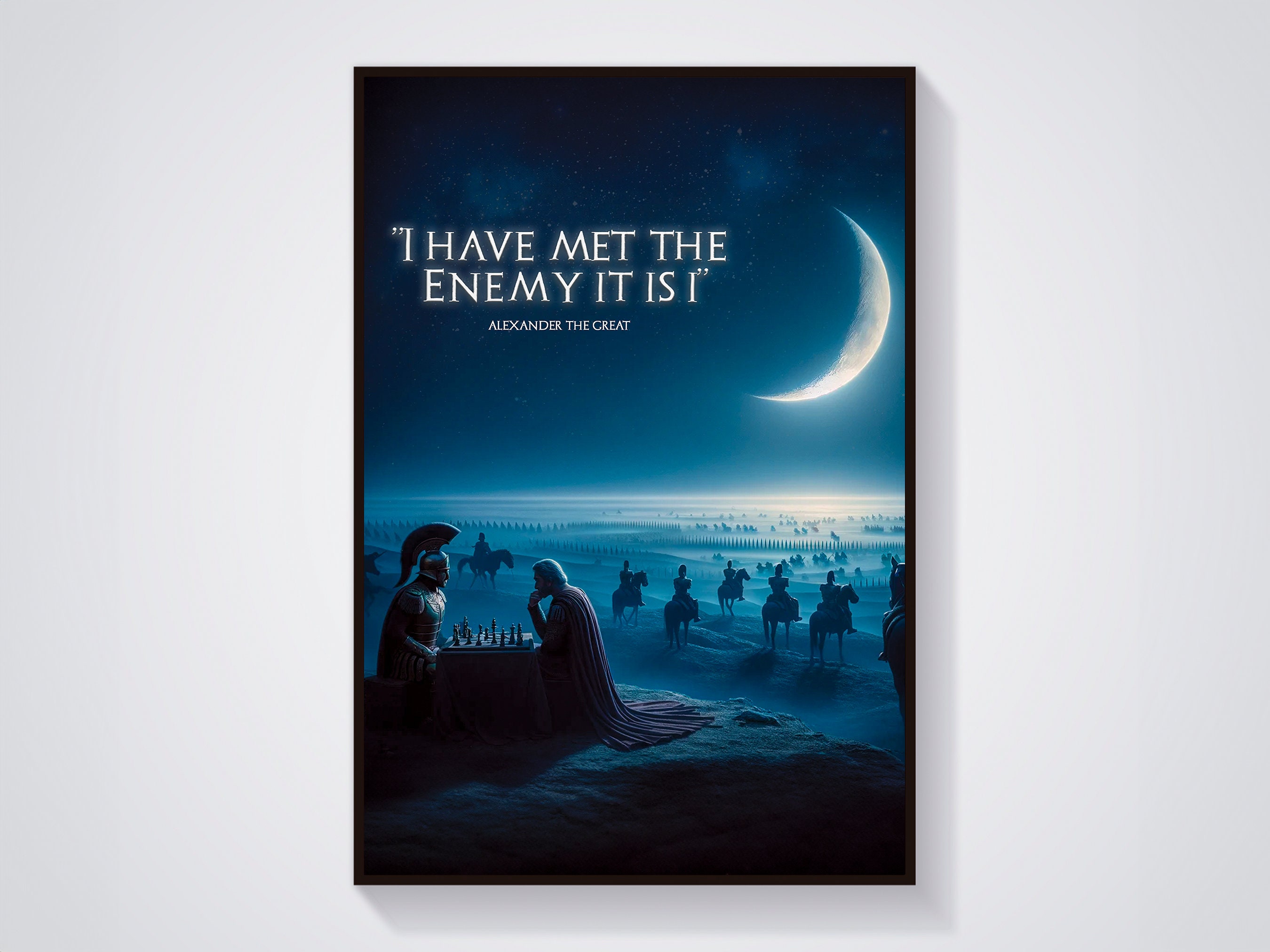 Alexander the Great Poster Chessboard Art Unique Home & Office Art Set ...