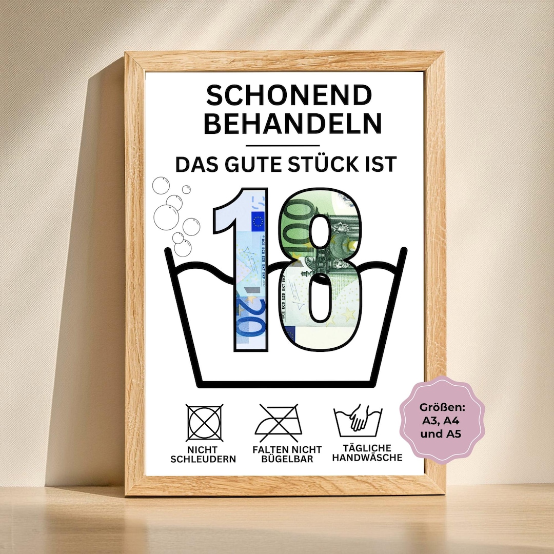 Geldgeschenk zum 18. Geburtstag | Geld kreativ verschenken | Das gute ...