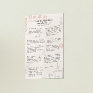 Printable Classroom Manifesto Poster - Etsy