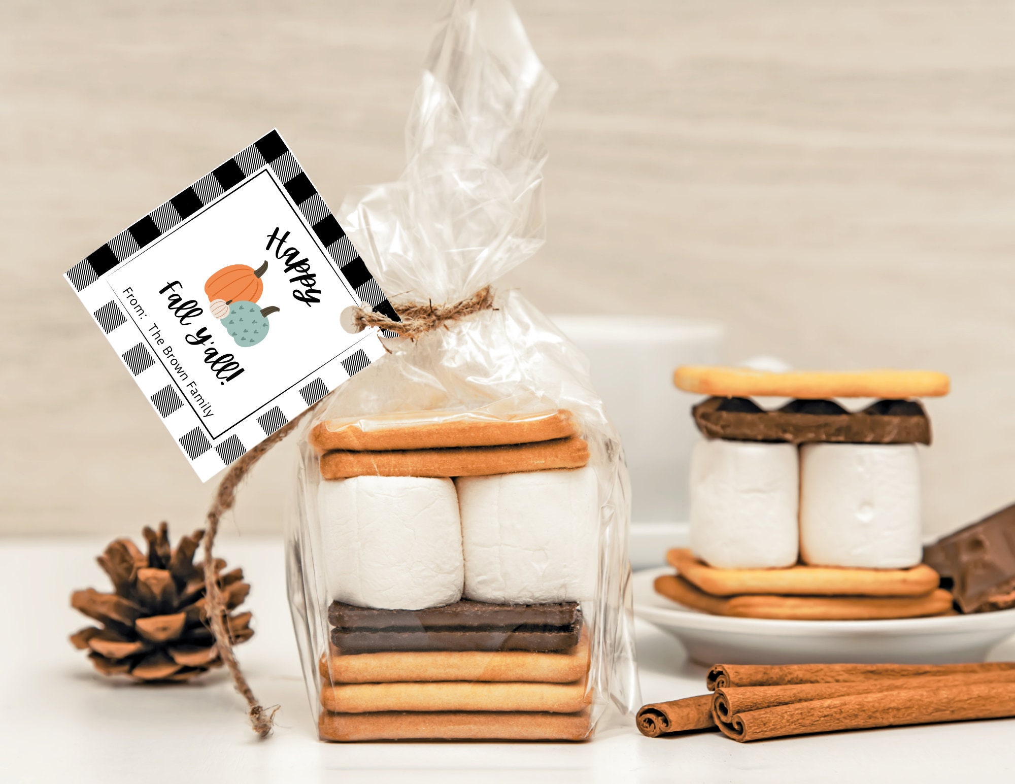 Happy Fall Yall Gift Tags, Printable Autumn Treat Tags, Fall Gift ...