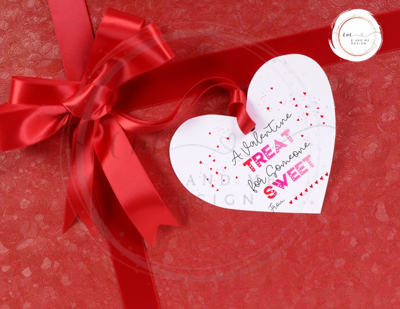 Editable Valentine Day Tag Printable, Valentine's Day Gift Tag ...