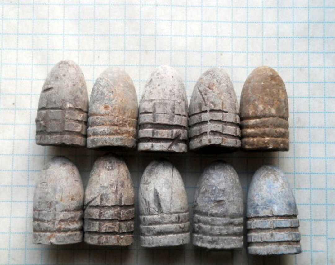 Antique Rifle-musket Minie Bullets, Lead Bullets, War 1853-1856 - Etsy