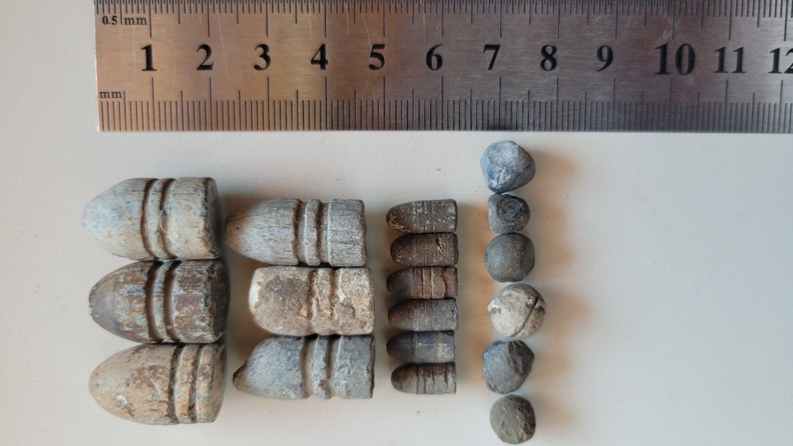 Antique Rifle-musket Bullets, Lead Minie, War 1853-1856, and Other ...