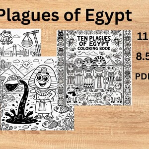 Ten Plagues of Egypt Coloring Book for Kids - Fun & Educational ...