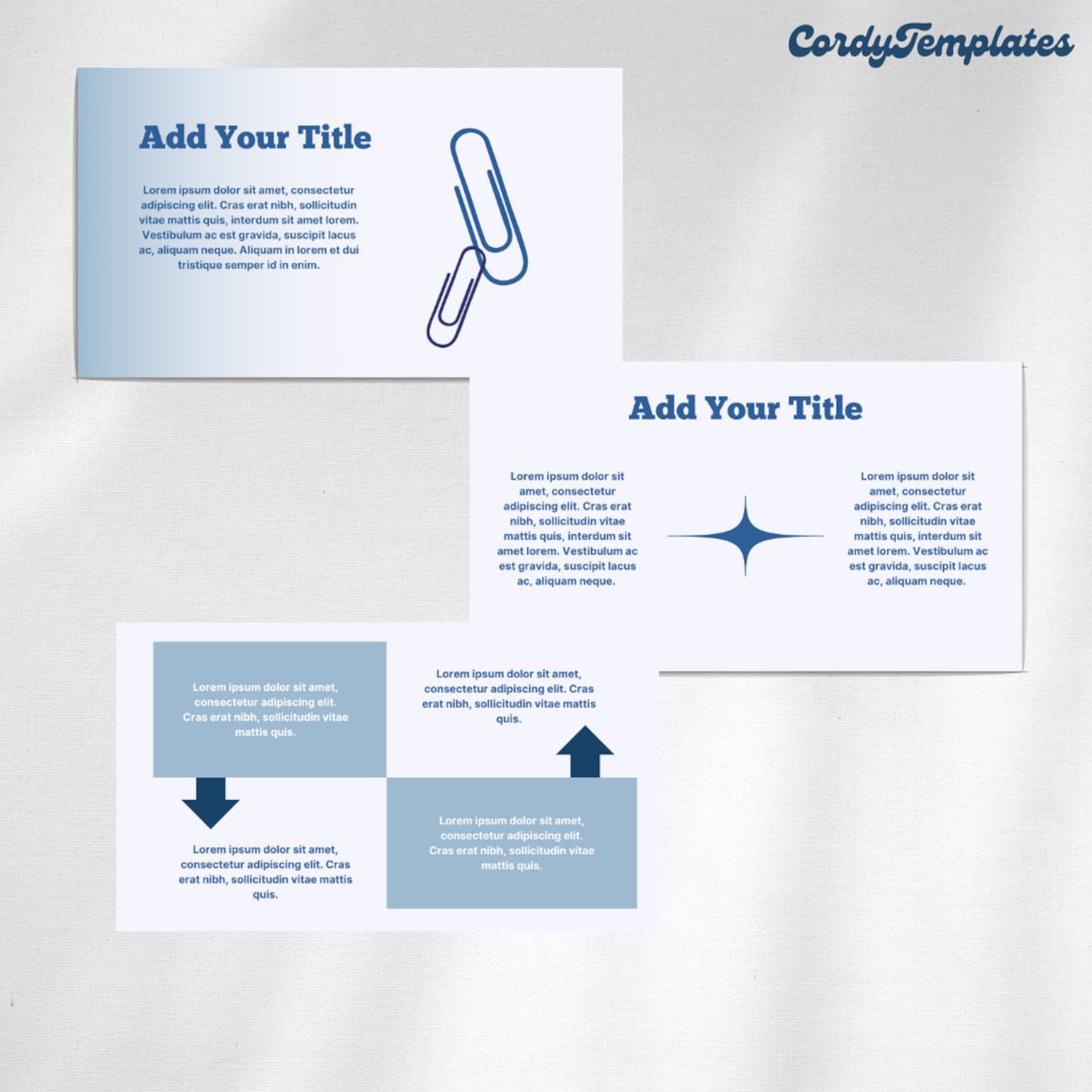 Blue Powerpoint Template Modern Minimal Futuristic Business Powerpoint ...