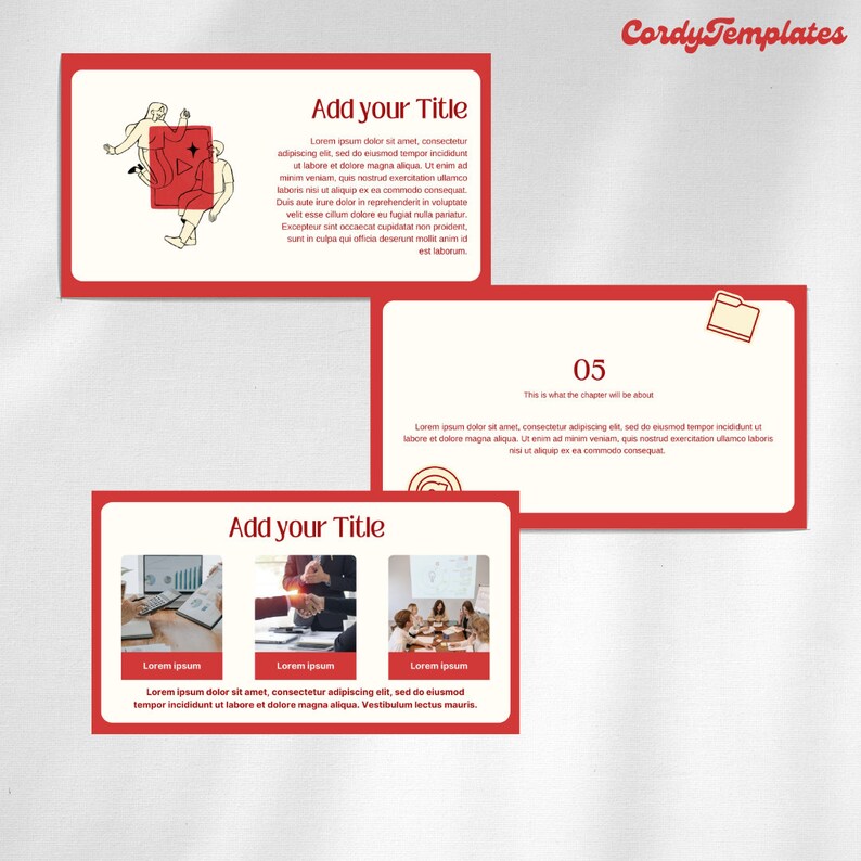 Powerpoint Template Professional Red Marketing Business Academic School ...