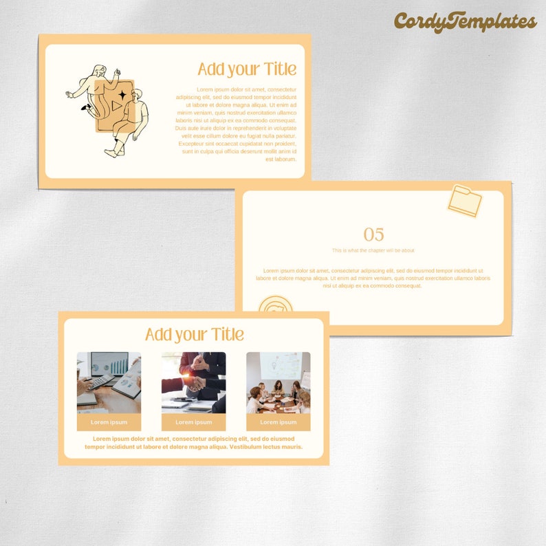 Powerpoint Template Professional Yellow Marketing Business Academic ...