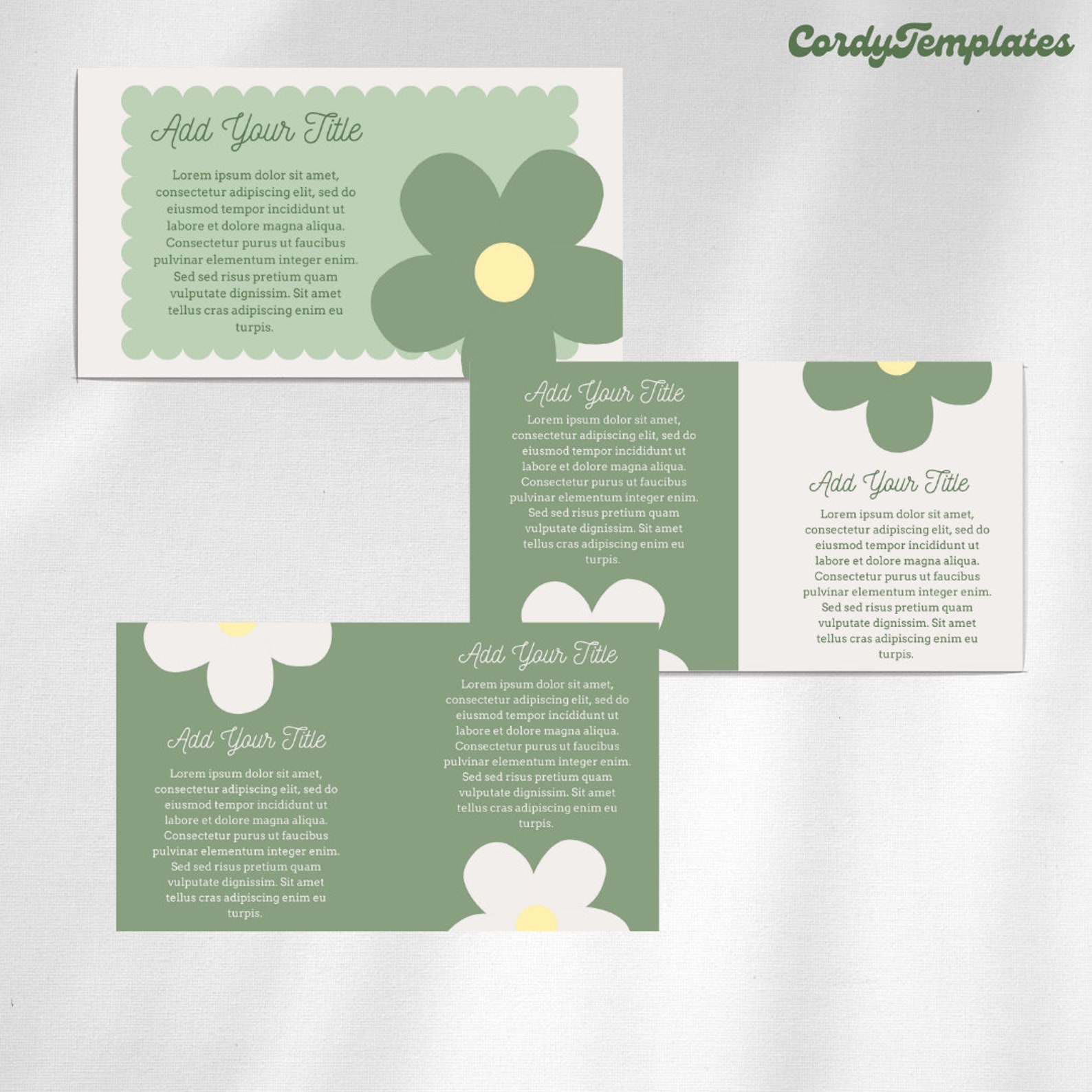 Powerpoint Template Professional, Unique and Pretty Sage Business and ...