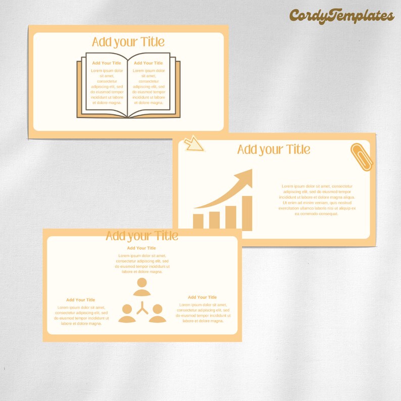 Powerpoint Template Professional Yellow Marketing Business Academic ...