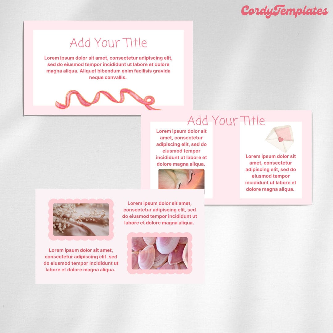 Coquette Aesthetic Powerpoint Template Presentation Canva Template ...