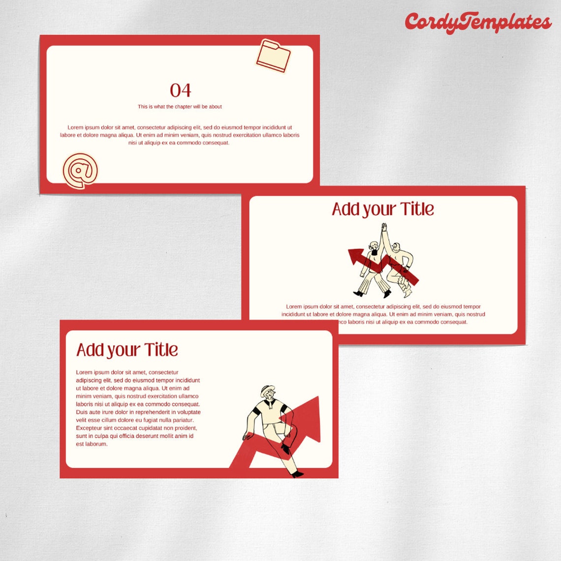 Powerpoint Template Professional Red Marketing Business Academic School ...
