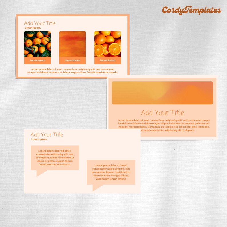 Powerpoint Template Bright Orange Business Powerpoint Presentation ...